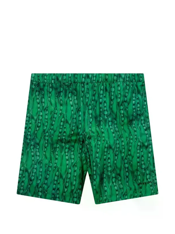 Givenchy Logo Embroidered Shorts - Green