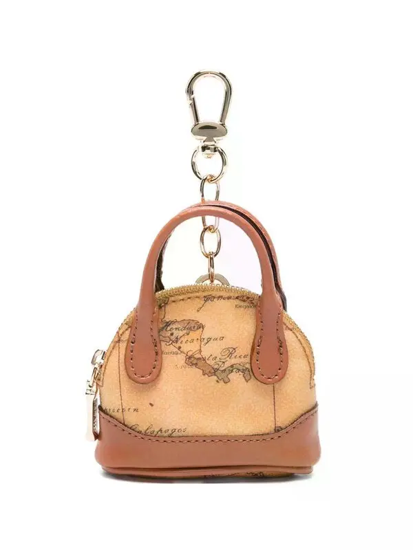 ALVIERO MARTINI 1° CLASSE Geo Classic Charm Bag - Neutrals