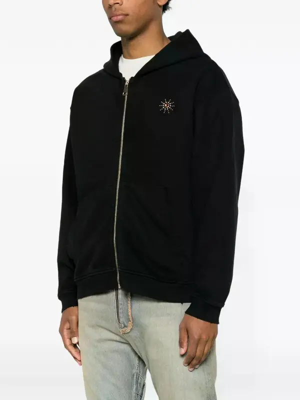 HTC LOS ANGELES Embellished Zip-up Hoodie