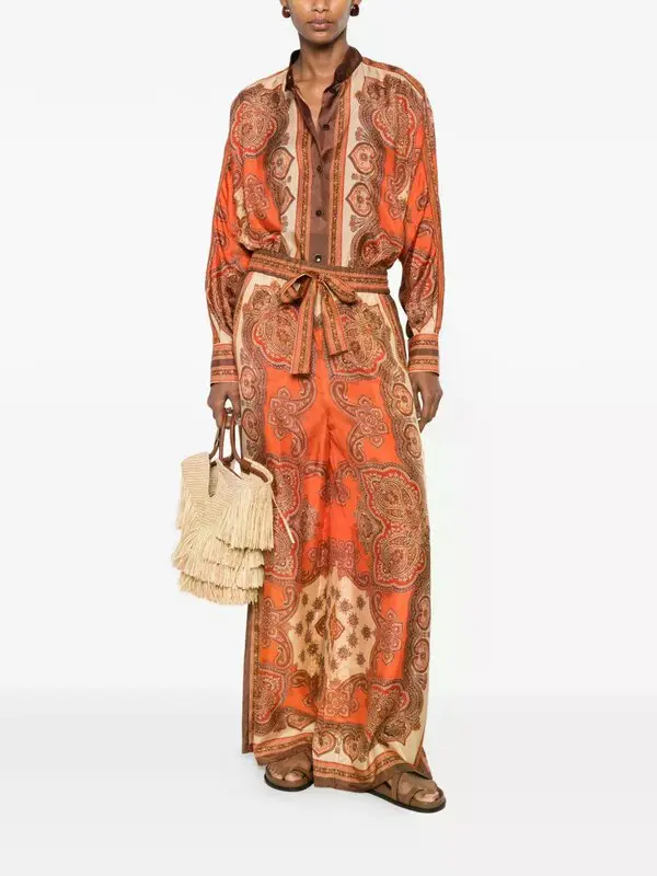 Zimmermann Mahon Paisley-print Silk Shirt
