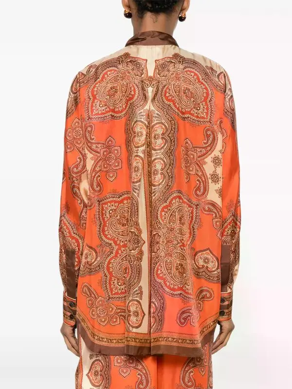Zimmermann Mahon Paisley-print Silk Shirt