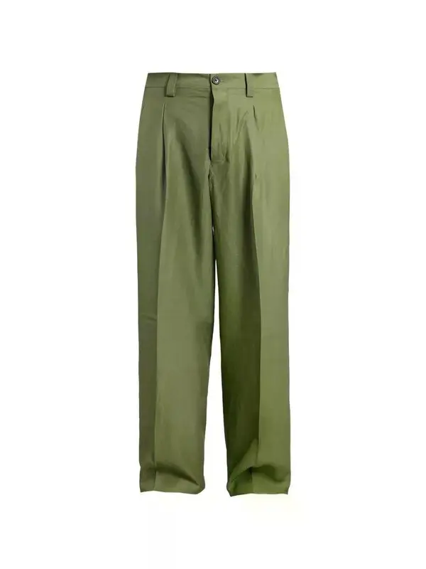 LANEUS Pleated Wide-leg Trousers