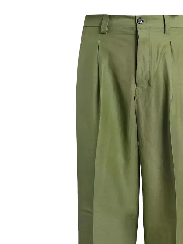 LANEUS Pleated Wide-leg Trousers