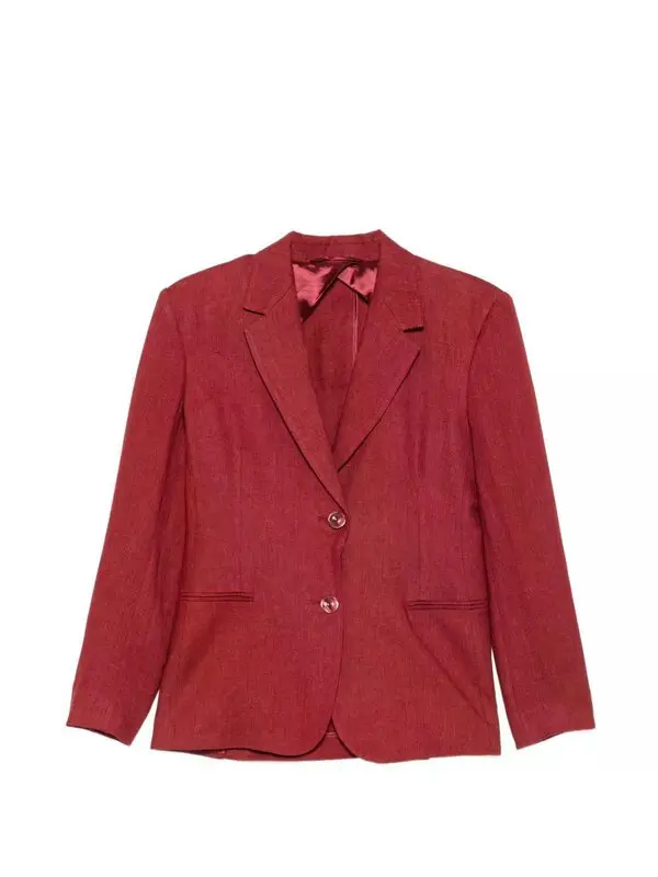 Max Mara Bello Single-breasted Blazer - Red
