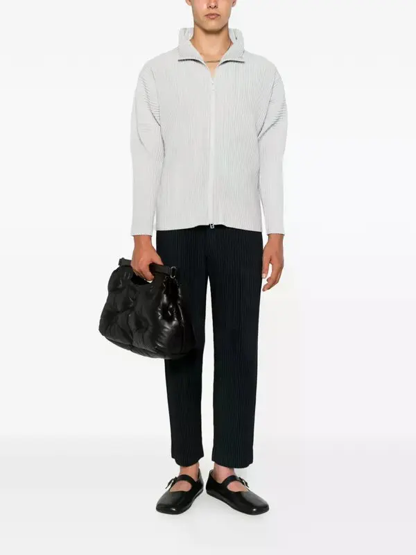 Issey Miyake Plissé Zip-up Shirt