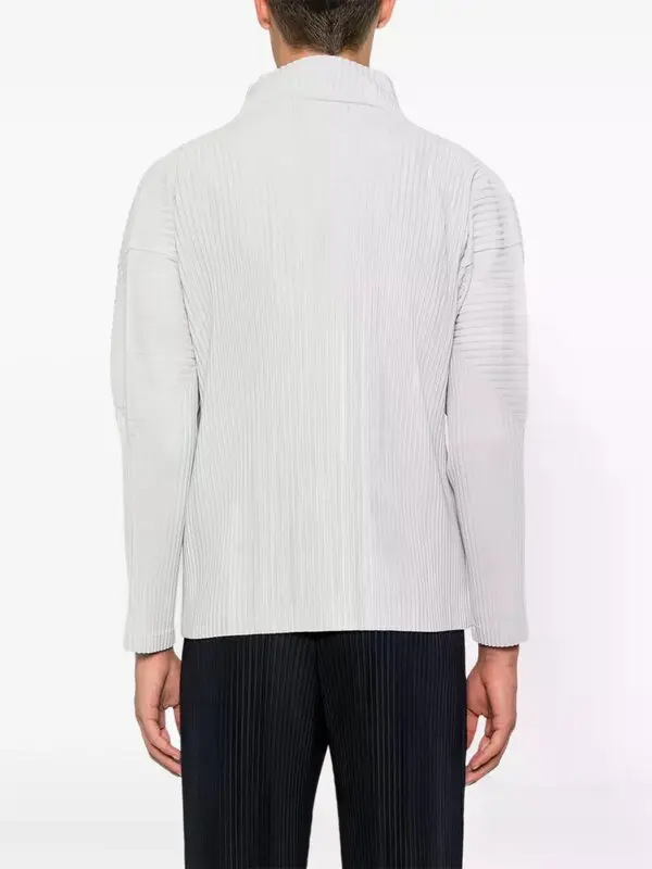 Issey Miyake Plissé Zip-up Shirt