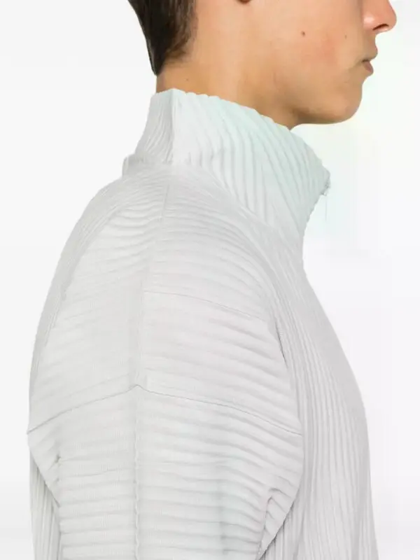 Issey Miyake Plissé Zip-up Shirt