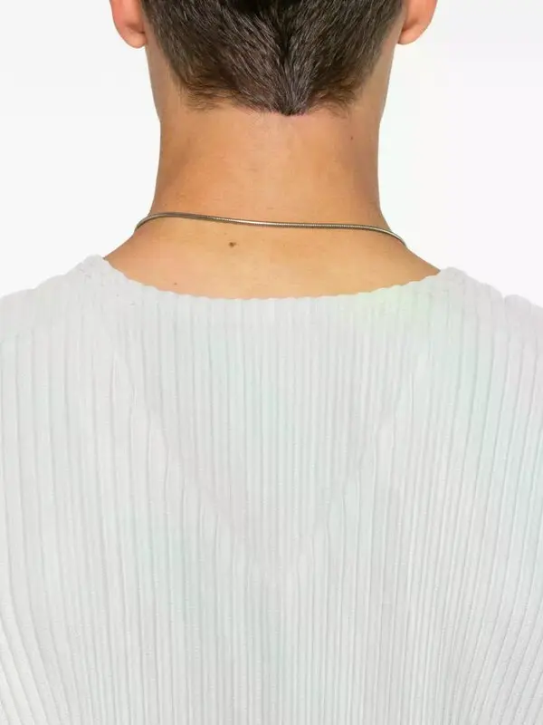 Issey Miyake Plissé V-neck Vest