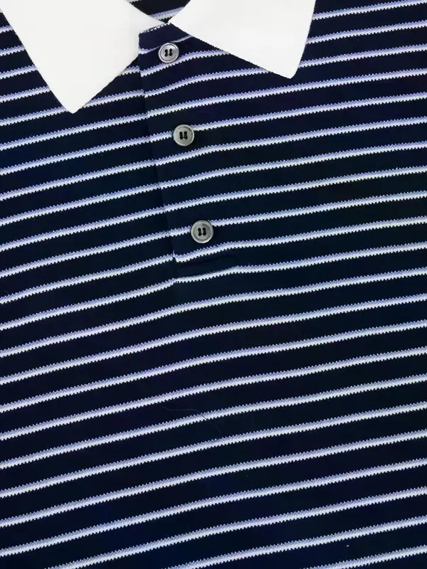 COOR Striped-pattern Polo Shirt