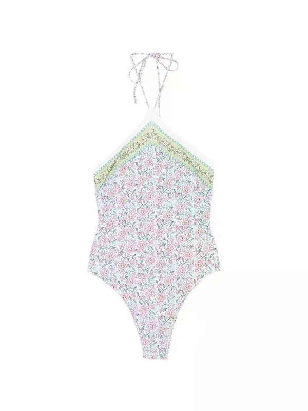 MC2 SAINT BARTH Meryem Halterneck Swimsuit - Blue