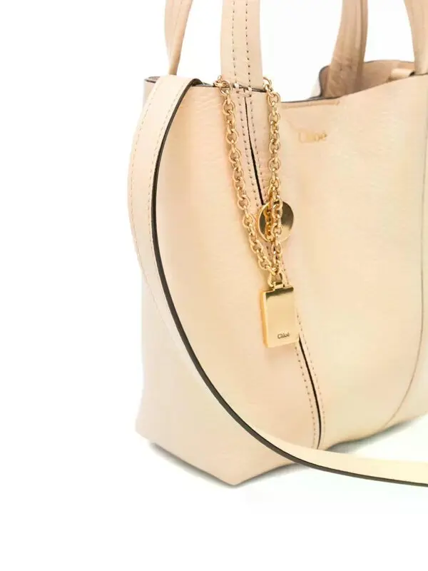 Chloé Ring Detail Leather Tote Bag