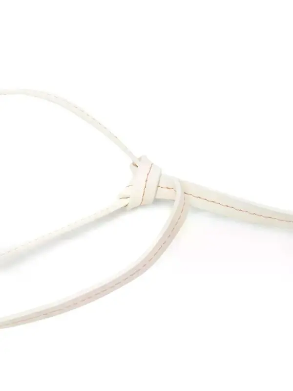 PANICALE Bead-embellished Leather Belt
