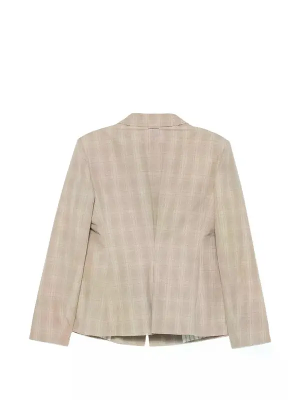 Iceberg Check-pattern Notch-lapel Jacket