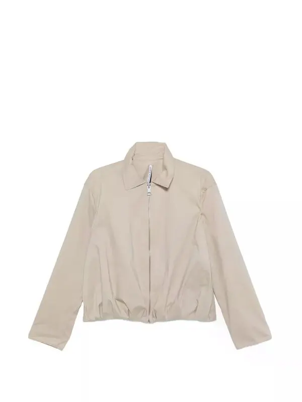 Liviana Conti Zip-fastening Pleated Jacket - Neutrals