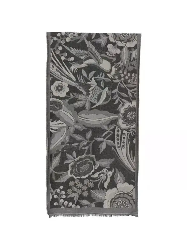 Missoni Floral-jacquard Fringed Scarf