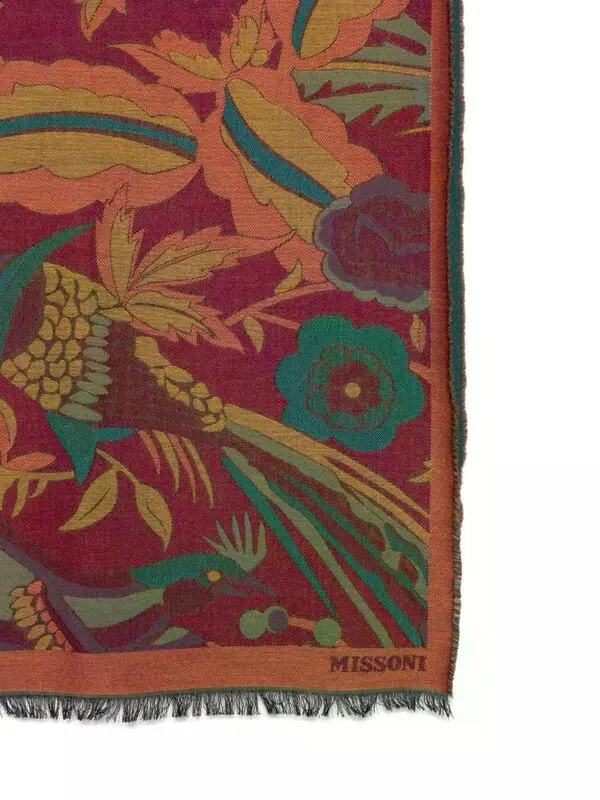 Missoni Floral-jacquard Fringed Scarf