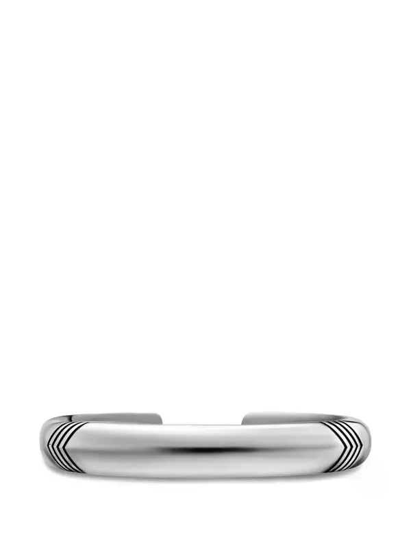 David Yurman Chevron Bold Cuff Bracelet - Silver