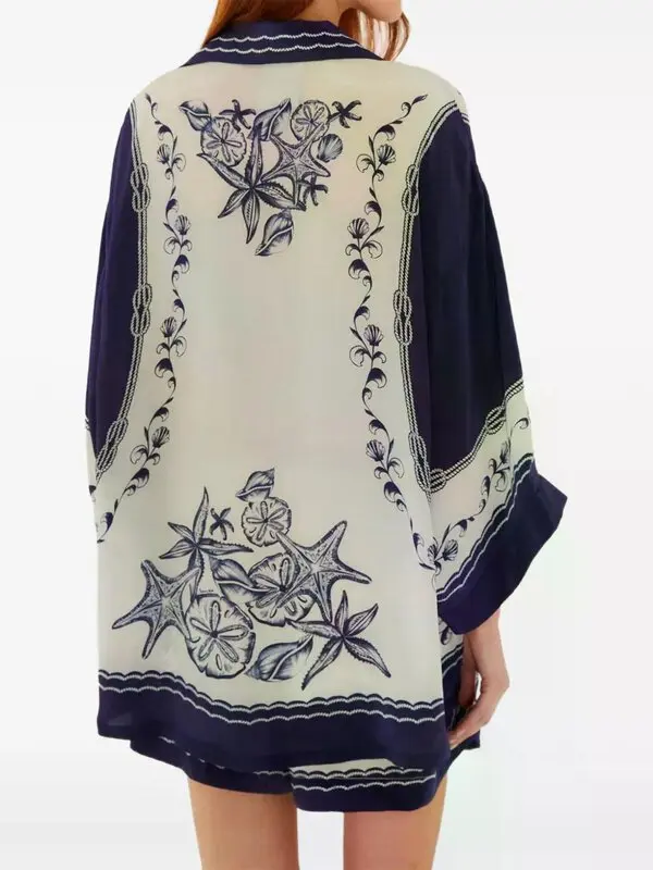 Farm Rio Marine Print Shirt