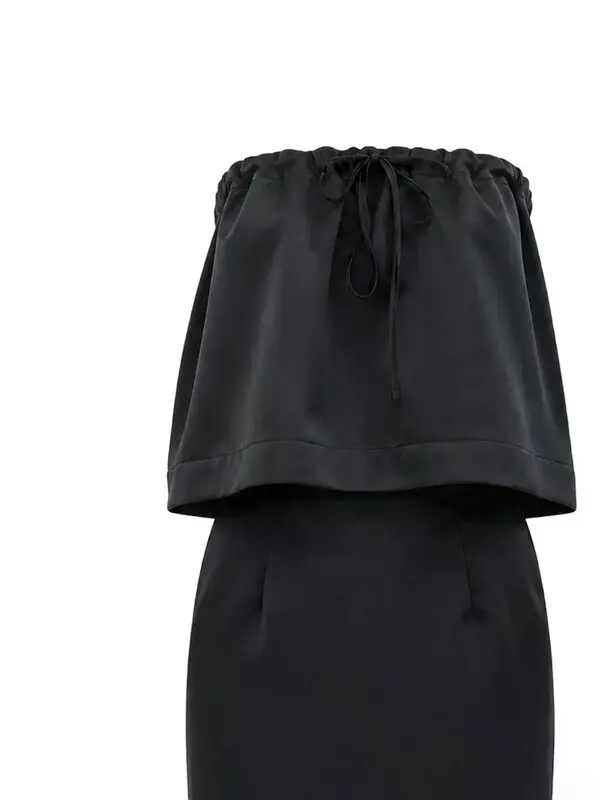 N°21 Straight Midi Skirt - Black