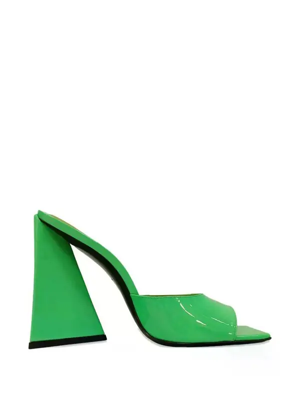 Attico Devon Square-toe Mules - Green