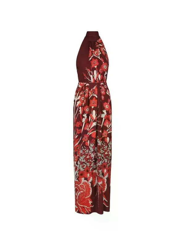 Johanna Ortiz Sac Currents Floral-print Dress - Red