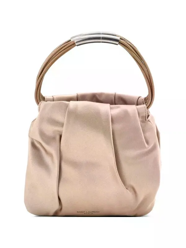 Saint Laurent Pochette Top Handle Bag - Neutrals