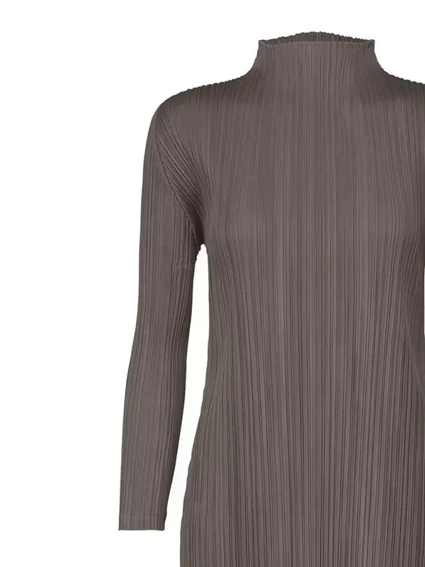Issey Miyake Long Sleeve Midi Dress