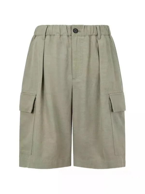 STUDIO TOMBOY Pleated Bermuda Shorts - Grey
