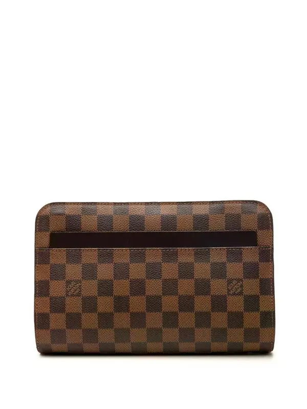 LOUIS VUITTON Damier Ebene Saint Louis Clutch Bag