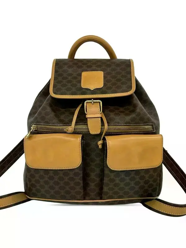 Celine Macadam Coated Canvas Backpack