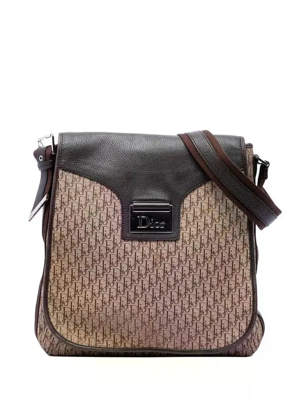 Dior 2006 Diorissimo Trotter Canvas Street Chic Crossbody Bag - Brown