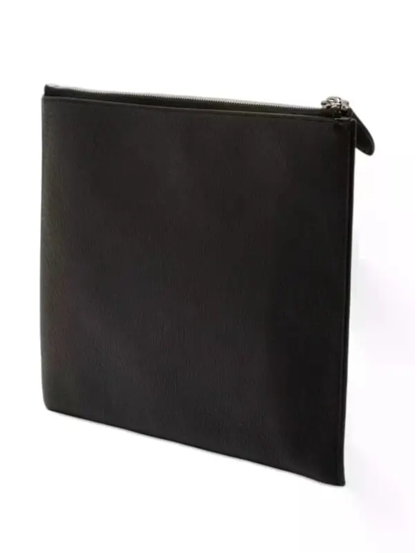 Burberry Oscar Leather Zip Pouch Clutch Bag