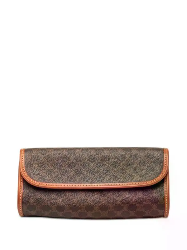 Celine Macadam Coated Canvas Clutch Bag