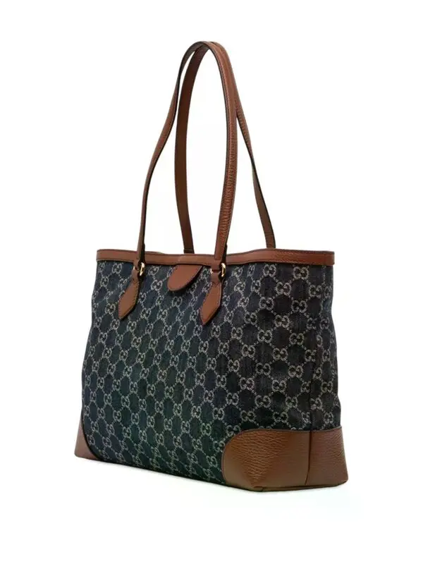 Gucci Medium Ophidia Gg Denim Tote Bag