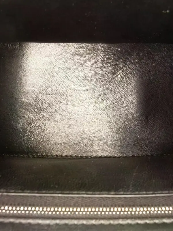 Balenciaga Bb Monogram Denim Hourglass Top Handle Bag - Black