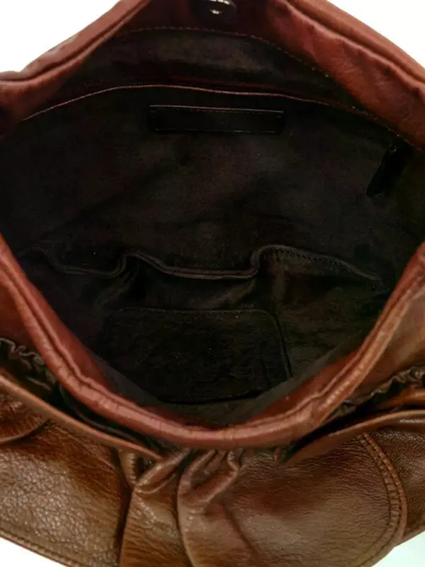 Saint Laurent Nadja Rose Petal Leather Shoulder Bag