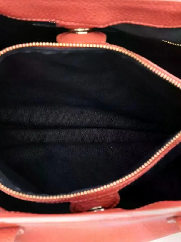 Burberry Leather And House Check Canvas Banner Satchel