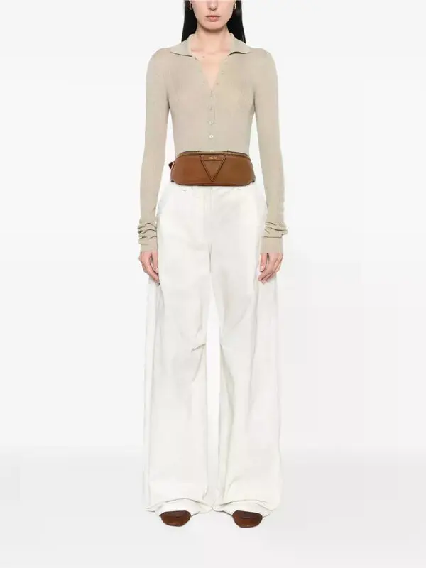 Versace Leather V Greca Signature Belt Bag