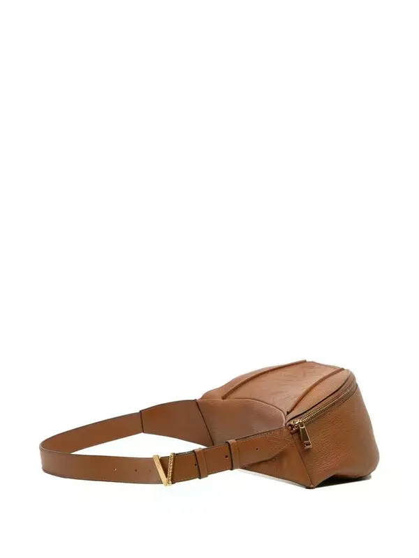 Versace Leather V Greca Signature Belt Bag
