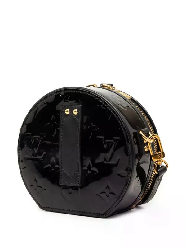 LOUIS VUITTON Monogram Vernis Mini Boite Chapeau Souple Crossbody Bag - Black