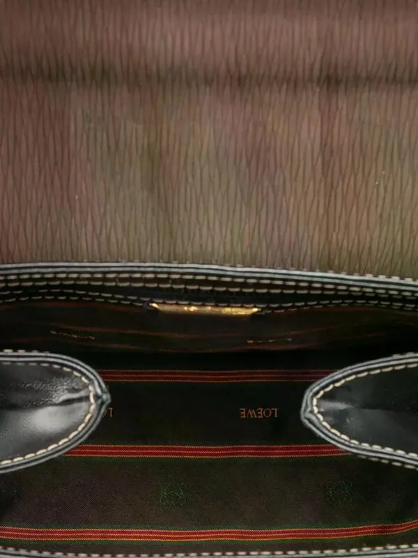 Loewe Bicolor Leather Velázquez Twist Top Handle Bag
