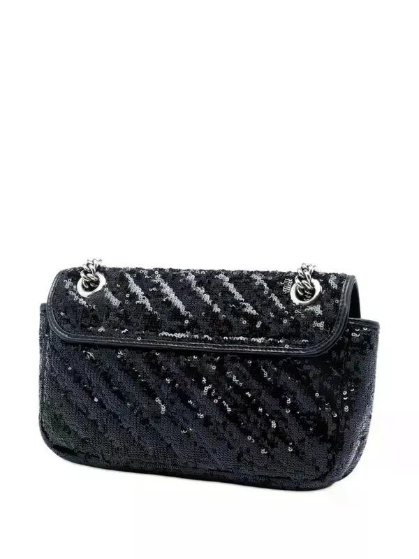 Gucci 2016-2026 Medium Gg Marmont Matelasse Sequin And Leather Shoulder Bag