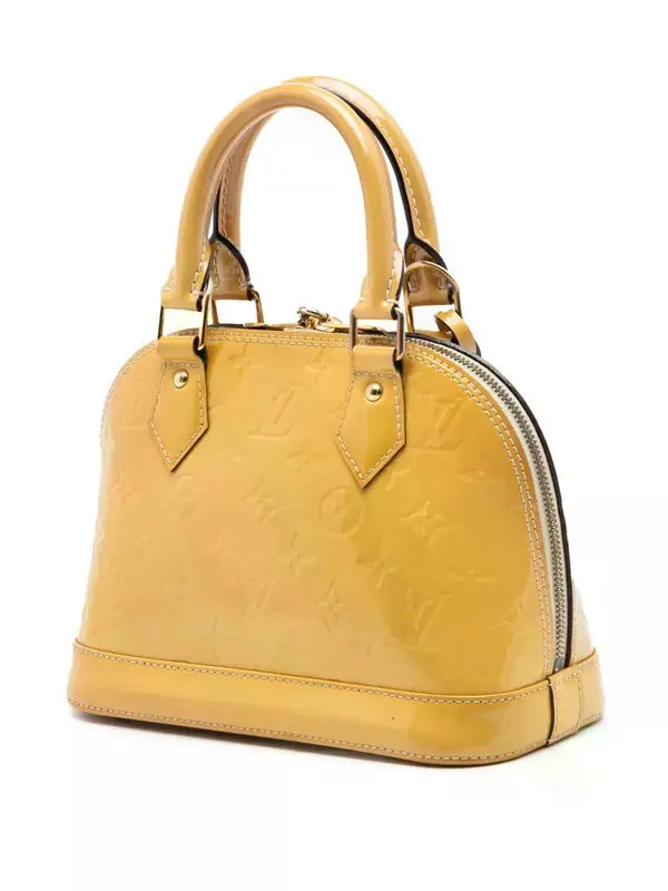 LOUIS VUITTON Monogram Vernis Alma Bb Satchel