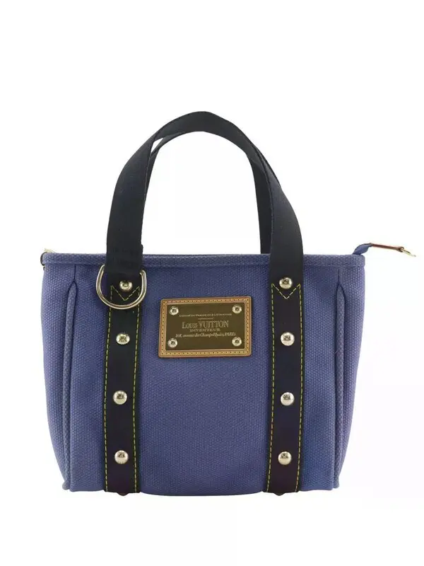LOUIS VUITTON 2005 Antigua Cabas Pm Handbag - Blue