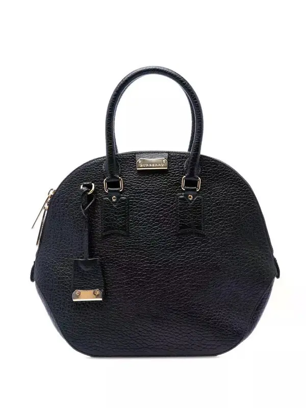 Burberry Heritage Orchard Bowling Bag Satchel - Black