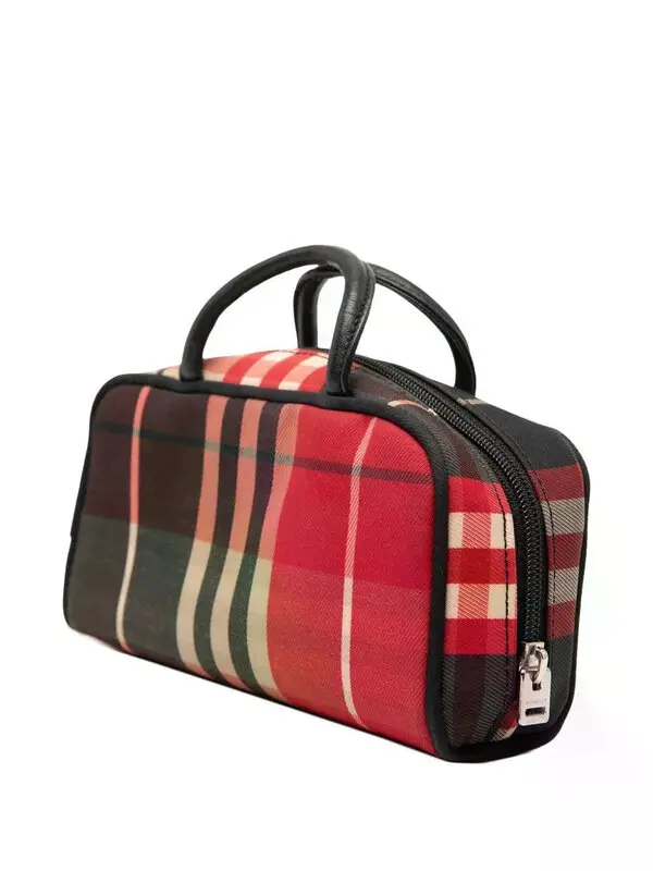 Burberry Mini Exploded Check Canvas Handbag
