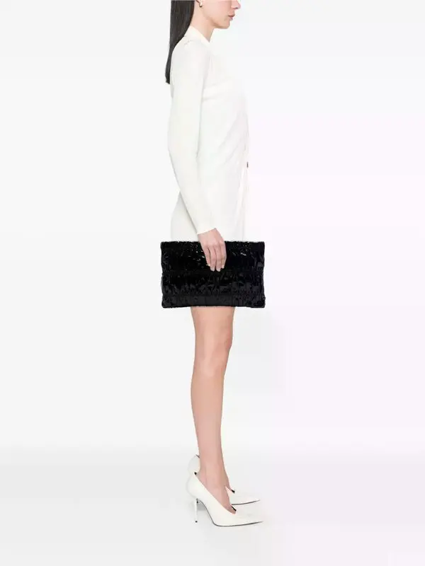 Prada Vernice Gaufre Clutch Bag