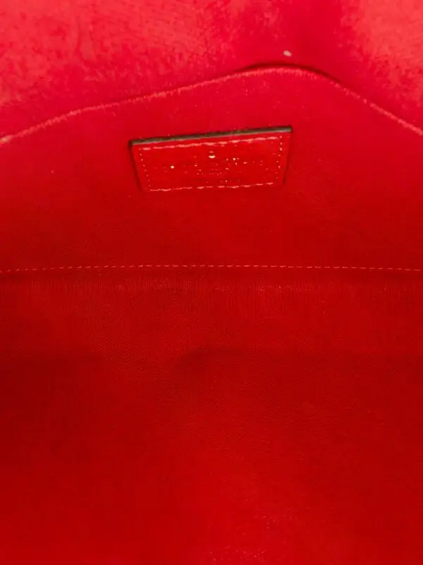 LOUIS VUITTON Monogram Empreinte Pochette Felicie Crossbody Bag - Red
