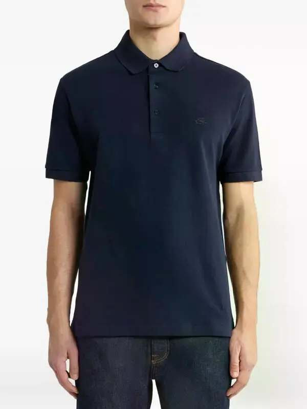 Etro Embroidered-logo Polo Shirt