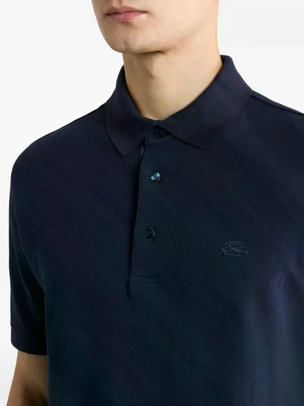 Etro Embroidered-logo Polo Shirt